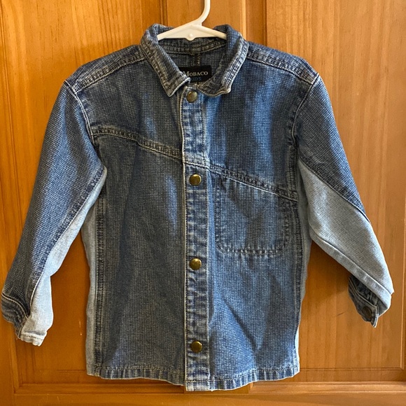 Jackets & Coats | Mobaco Kids Size 3 Two Tone Jean Jacket | Poshmark